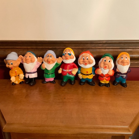 Disney | Toys | Disney Seven Dwarfs Set Vintage 8s | Poshmark